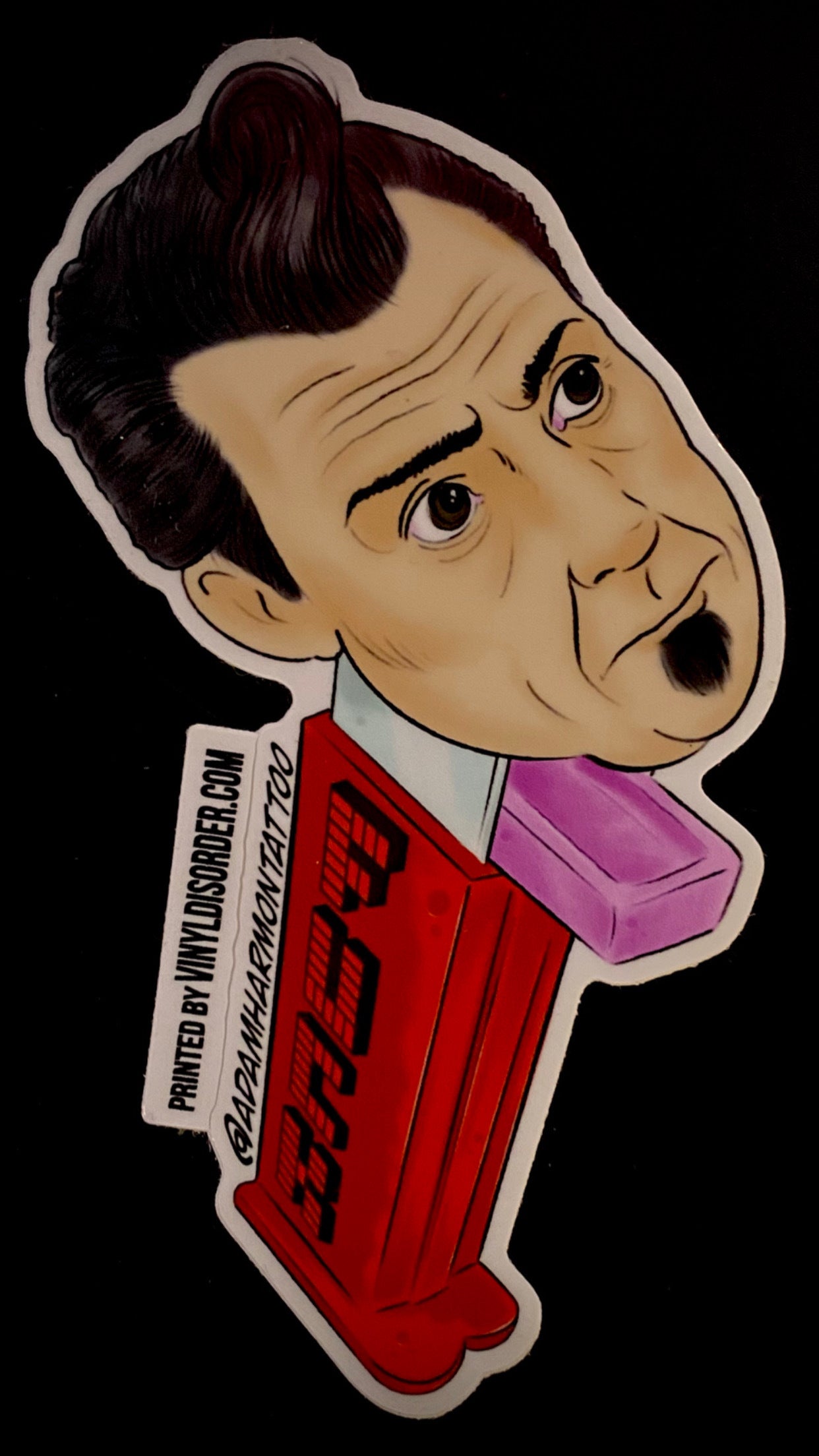Sticker "Joe Capo Pez Dispenser" by Adam Harmon | Hope Gallery LLC
